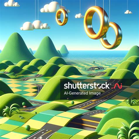 Sonic Style Background Ai Generated Image 2464347953 Shutterstock