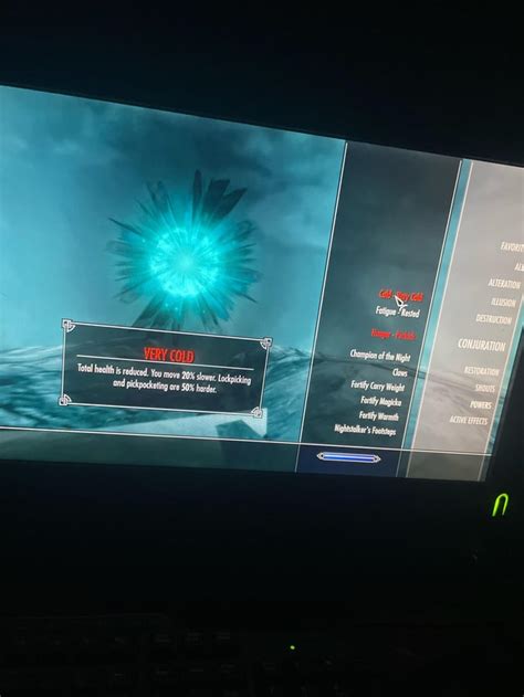 Cold Not Working Rskyrim