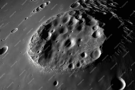 Premium Photo The Surface Of The Planet Mercury With Craters From