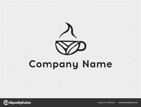 咖啡店徽标模板 自然抽象咖啡杯与蒸汽 咖啡屋会徽 创意咖啡馆标识 现代时尚的符号设计矢量插图孤立 — 图库矢量图像© Mila1717