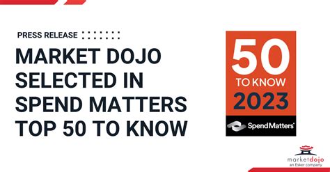 Market Dojo Selected In Spend Matters ‘top 50 To Know Market Dojo