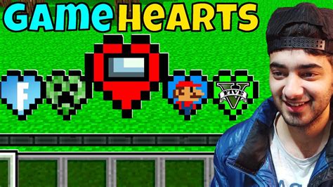 Minecraft But There Are Video Game Hearts Youtube