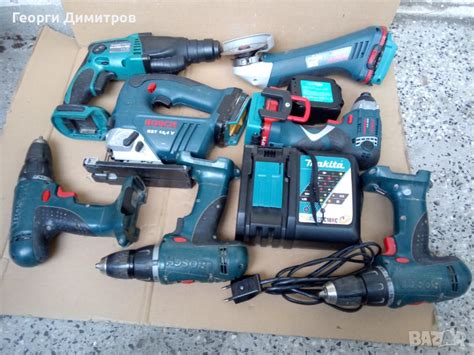 машини Бош и Макита на 14.4V, пригодени за Li ion батерии BL Makita с ...