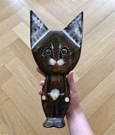 Деревянная статуэтка "Кошка" Москва | Мебель и интерьер | Festima.Ru ...