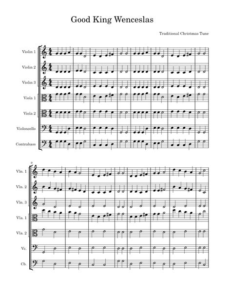 Good King Wenceslas Misc Christmas Good King Wenceslas Sheet Music