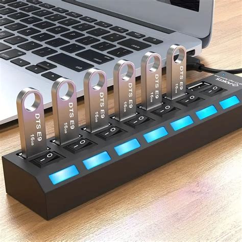 Usb Splitter Multi Port Usb 3 0 Hub 7 Port Independent Temu