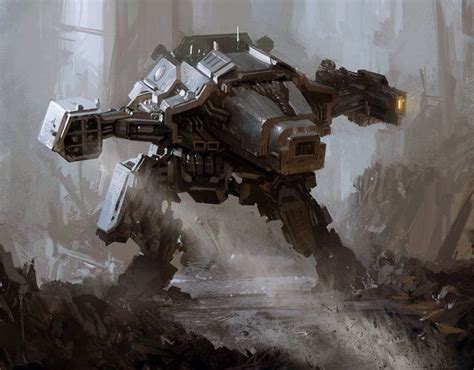 Walker Robot Concept Art Mech Robots Concept
