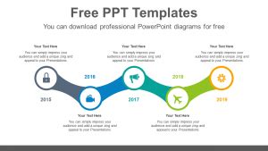 Cross Linked Chain PowerPoint Diagram Template PPTX Templates