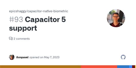 Capacitor Support Issue Epicshaggy Capacitor Native Biometric