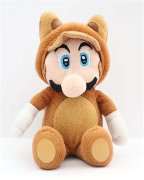Super Mario Brothers Mario Tanooki Plush Toy Sanei Hudson Soft 2011