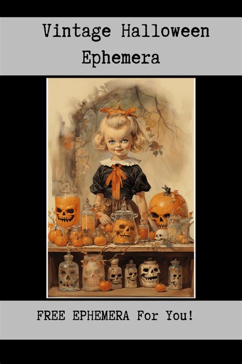 Free Printable Vintage Halloween Images Rpapercrafting