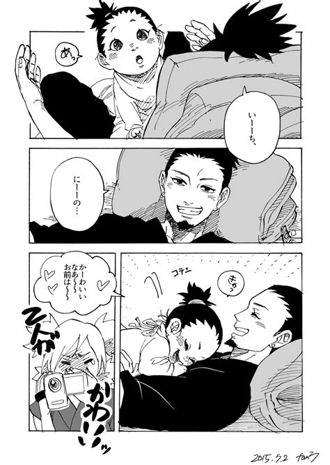 Temari Nara Shikamaru And Nara Shikadai Naruto Drawn By Tomra