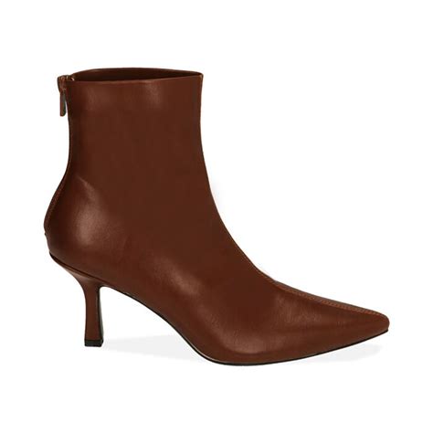 Ankle Boots Donna Marroni Tacco 75 Cm Primadonna Collection