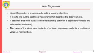 Unit2 Regression ADVANCED ANALYTICAL THEORY AND METHODS USING PYTHON PPT