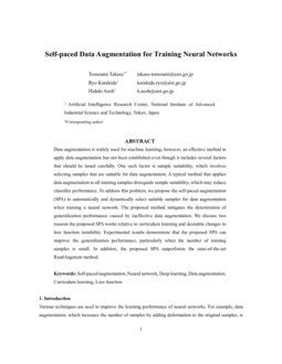 Self Paced Data Augmentation For Training Neural Networks Deepai
