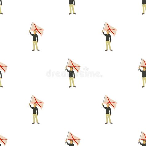 Man Protest Pattern Seamless Vector Stock Vector Illustration Of