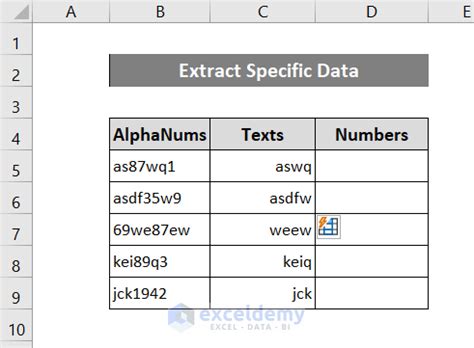 How To Extract Specific Data From A Cell In Excel 3 Examples