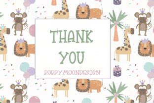 Jungle Party Clipart Set Graphic By Poppymoondesign Creative Fabrica