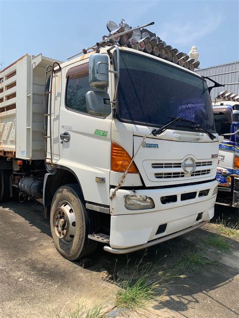 ตลาดซื้อขาย รถบรรทุก 10ล้อ สิบล้อ สองเพลา ดั้มพ์ Hino ฮีโน่ Fm สิงห์บุรี มือสอง
