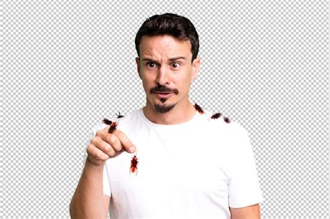 Premium Psd Adult Man Insects Pest Concept