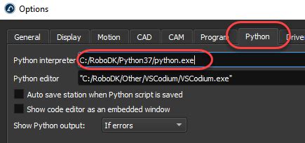 解决RoboDK RoboDK文档中的Python设置问题 ayx爱游戏AG捕鱼