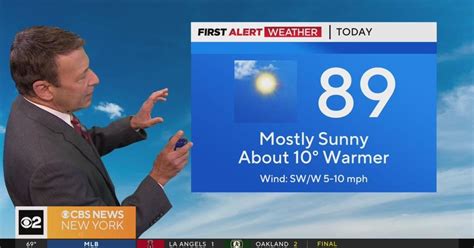 First Alert Weather Cbs New Yorks Sunday Am Update 9323 Cbs New