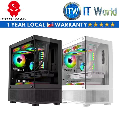 Itw Coolman Reyna Matxitx Tempered Glass Pc Case Blackwhite