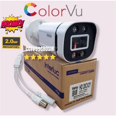 Jual Kamera Cctv Outdoor Colorvu 2mp Edge Interluc Shopee Indonesia