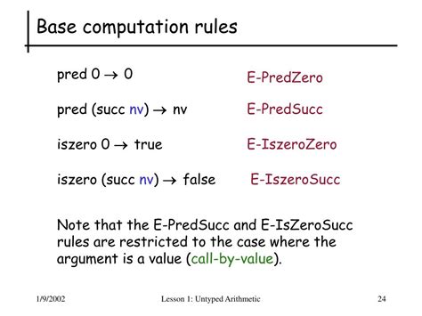 Ppt Lesson 1 Untyped Arithmetic Expressions Powerpoint Presentation