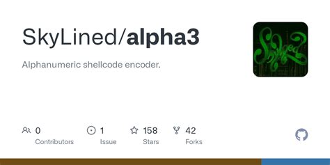 GitHub SkyLined Alpha3 Alphanumeric Shellcode Encoder
