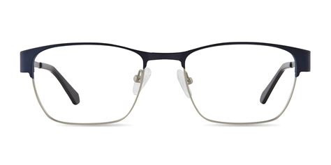 Admire Rectangle Navy Full Rim Eyeglasses Eyebuydirect