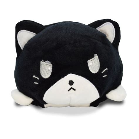Peluche Gato Reversibles Feliz Enojado