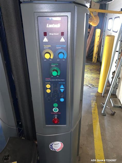 Used Lantech Q300 Semi Automatic Pallet Stretch Wrap Machine Capable
