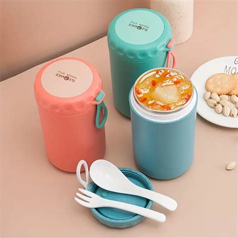 1pc 스테인레스 스틸 밀봉 수프 컵 절연 수프 캔 도시락 전자 레인지 안전한 아침 식사 컵 죽 컵 학교 매 Temu