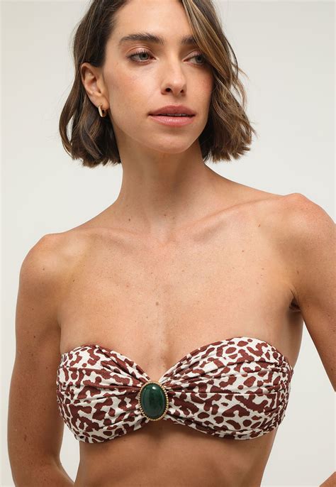 Conjunto Biquíni Lança Perfume Hot Pant Tomara Que Caia Animal Print