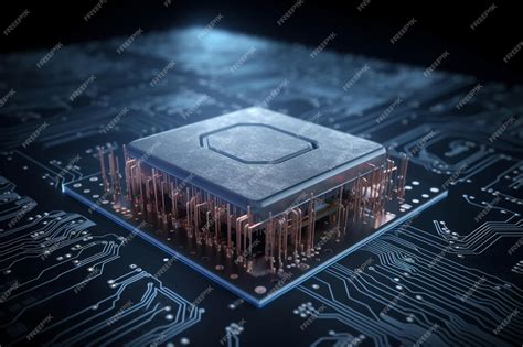 Premium Photo Ai Technology Microchip Background Digital