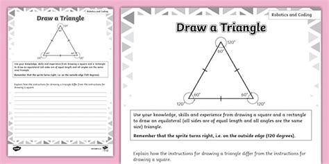 Robotics And Coding Draw A Triangle Lehrer Gemacht