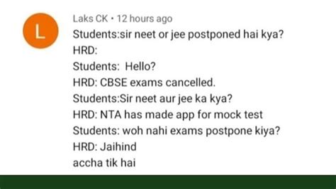 Petition · Postponement Of Neet And Jee 2020 United States ·