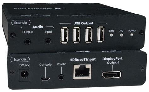 4k Displayport Usb Kvm Extender 60hz Hdbaset Rs232 Ultra Hd Catx