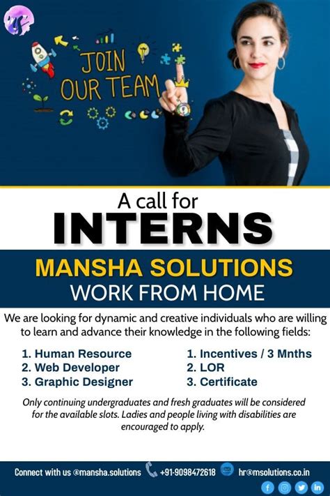 Mansha Solutionss On Linkedin Internship Intern Magang Internships