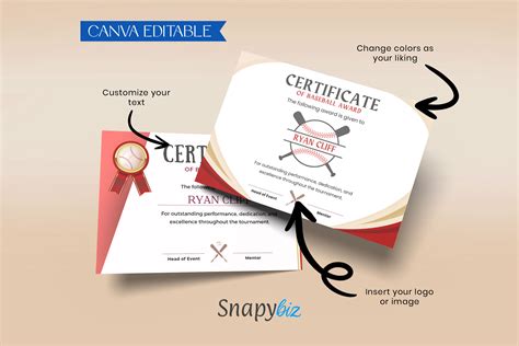 Baseball Award Certificates Templates Graphic By SnapyBiz Creative