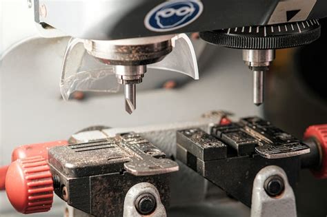 Premium Photo A Copy Machine For Making Keys A Milling Cutter For