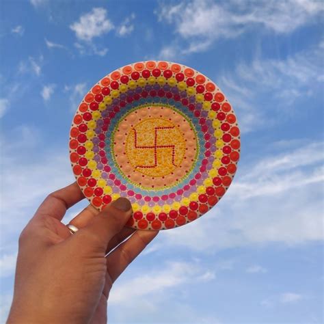 Swastik Symbol Dot Art Mandala Dots Art Art Artwork