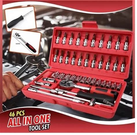 Stainless Steel 46 In 1 Pcs Tool Kit Set For Industrial Packaging