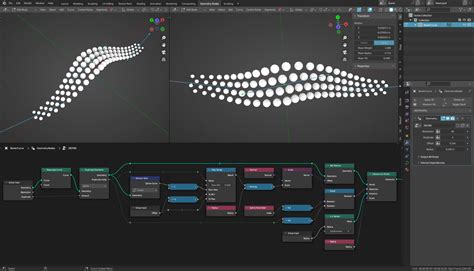 Objects Distribute Circles On Sides Of A Curve Blender Stack Exchange