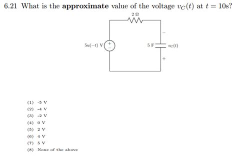 Solved Find Vc T In V For T S Hint U X Is A Chegg Com