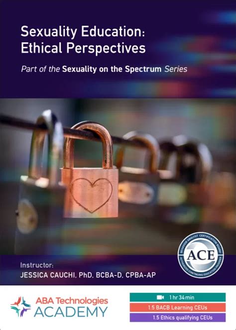 Sexuality Education And Autism Ethical Perspectives Aba Technologies