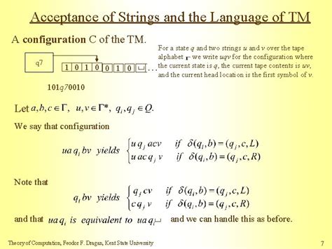 Chapter 3 The Churchturing Thesis Contents Turing Machines