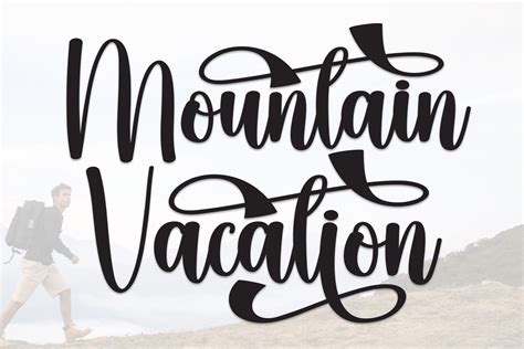 Mountain Vacation Font By Andikastudio Creative Fabrica