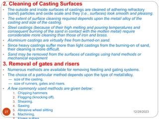 Casting Process And Different Types Of Casting Defects PPTX